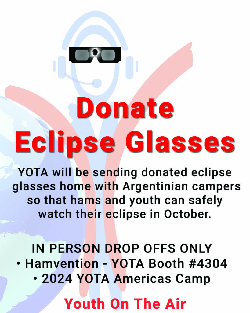 Donate Your Eclipse Glasses - Youth on the Air