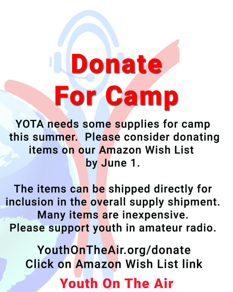 Donate for Camp! - Youth on the Air